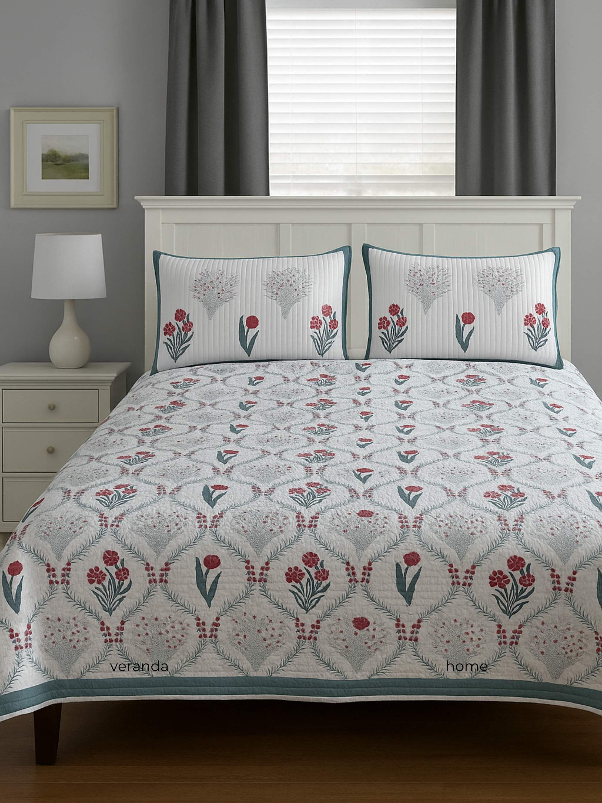 Block Printed Bed Covers – Veranda Home